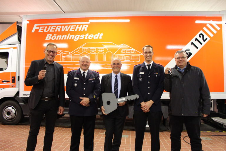 Einweihung des Anbaus und Fahrzeugübergabe - Feuerwehr Bönningstedt